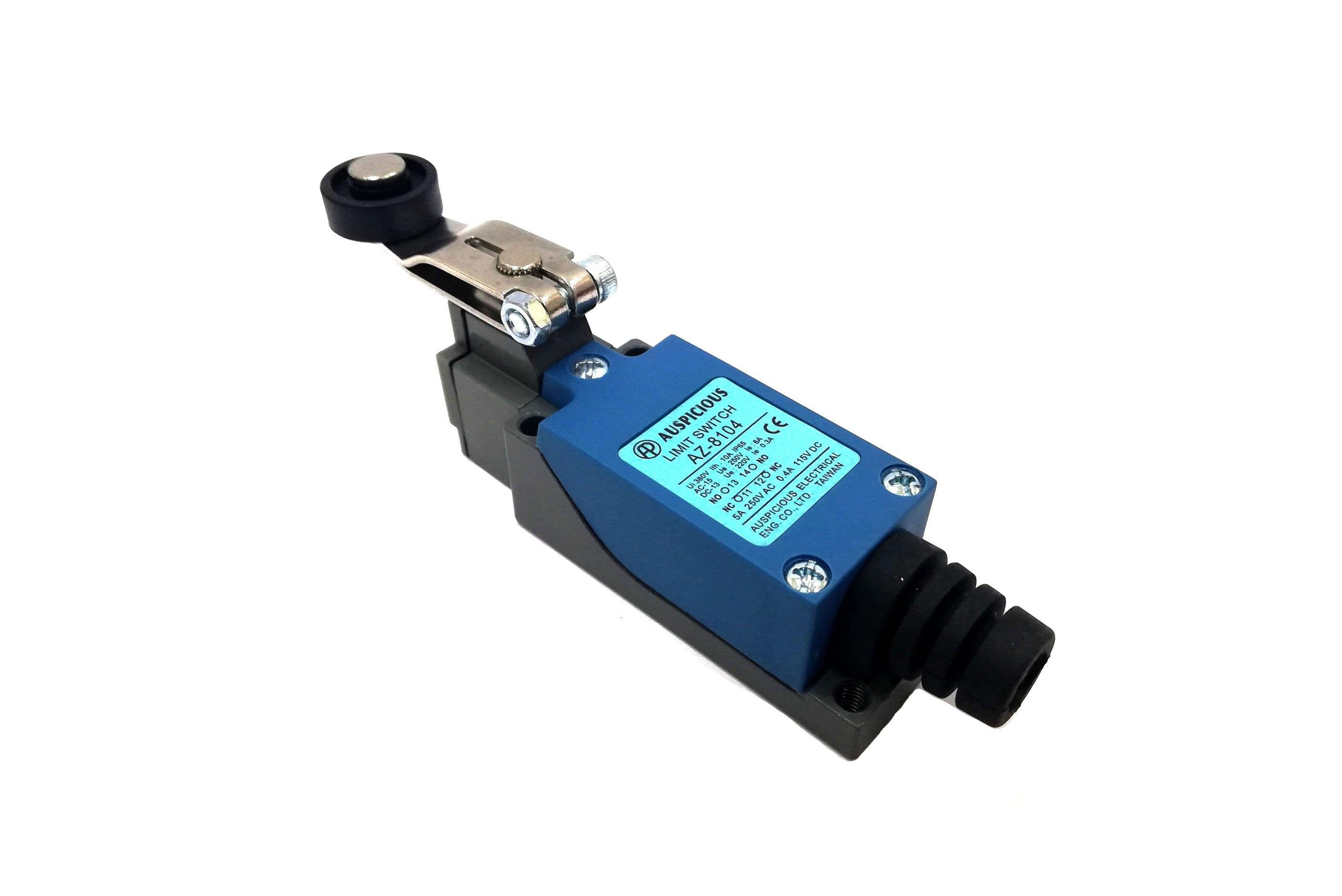 Roller Lever Limit Switch 1 NO 1 NC 5Amp IP65 AZ-8104 Auspicious - Qahraba