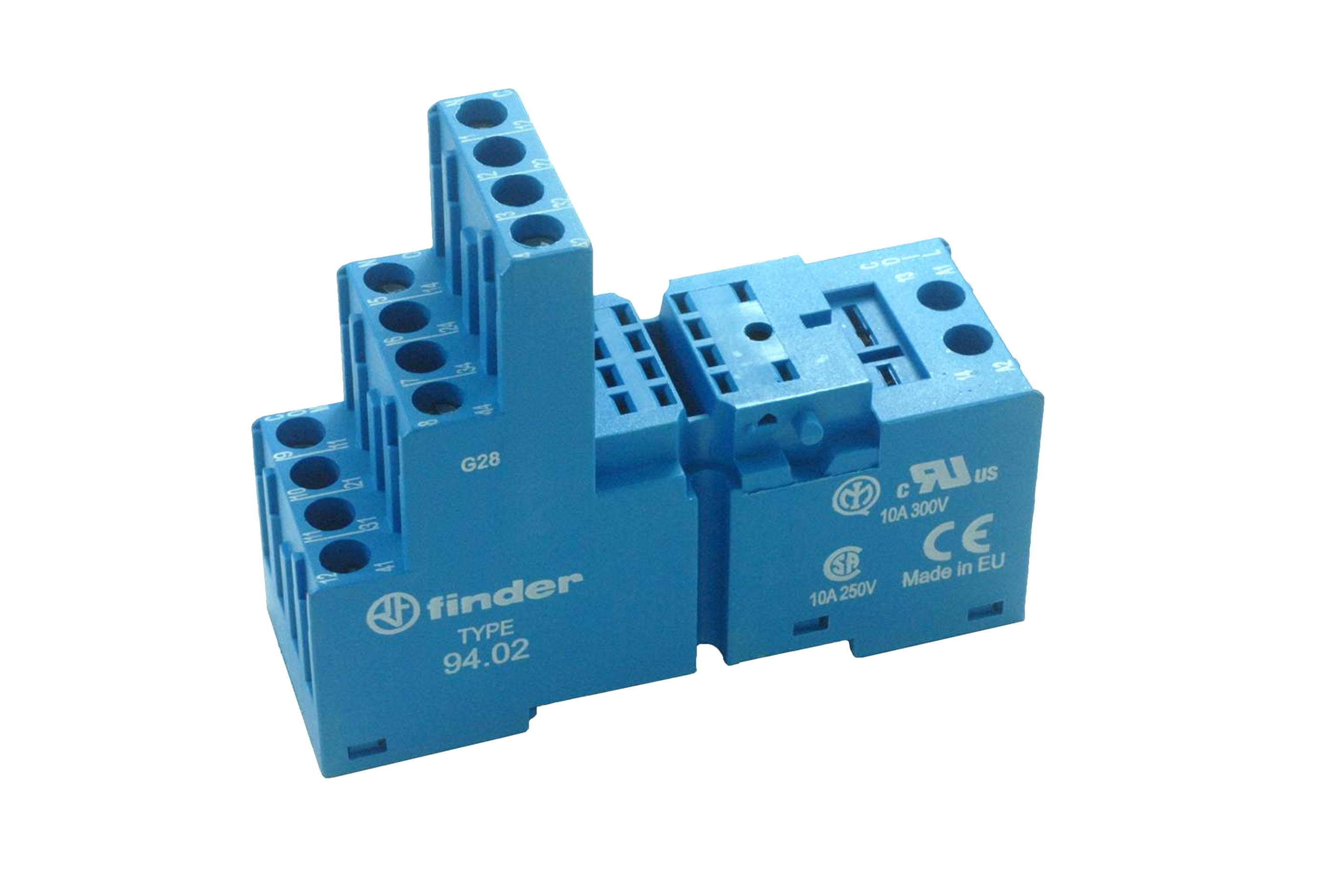 94.02SPA Finder 8 Pin Relay Socket Base 10A 250V - Qahraba