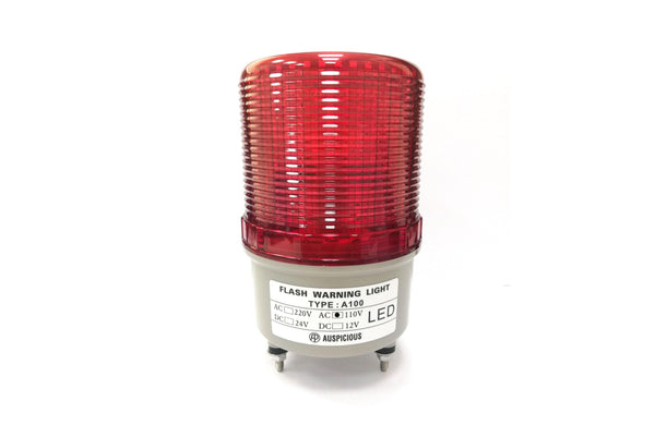 Flashing Red Beacon Light LED with Buzzer Screw Mount A100F Auspicious ...