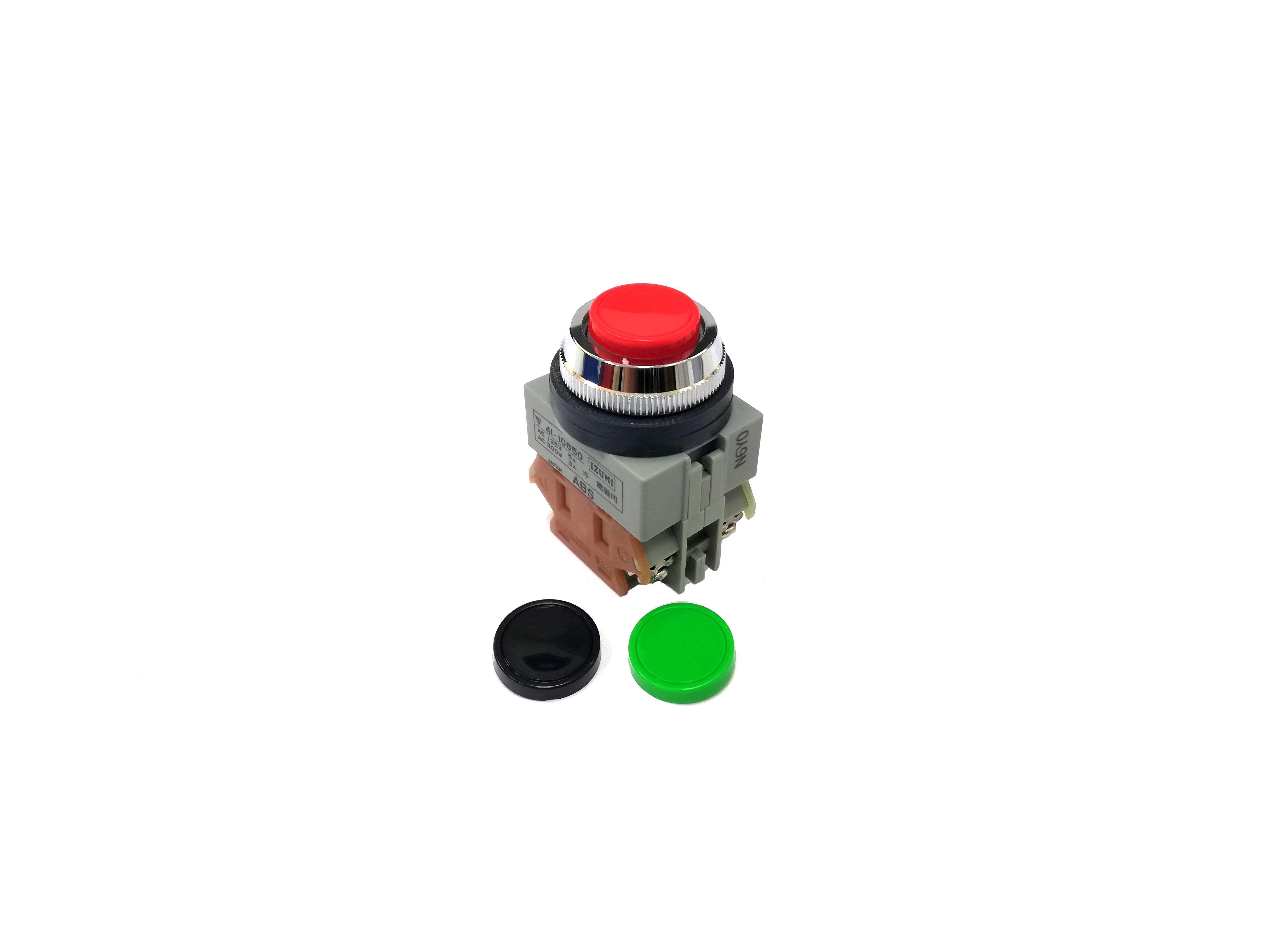 Momentary Push Button 25mm TWS Series 1NO & 1NC ABS111N Idec - Qahraba
