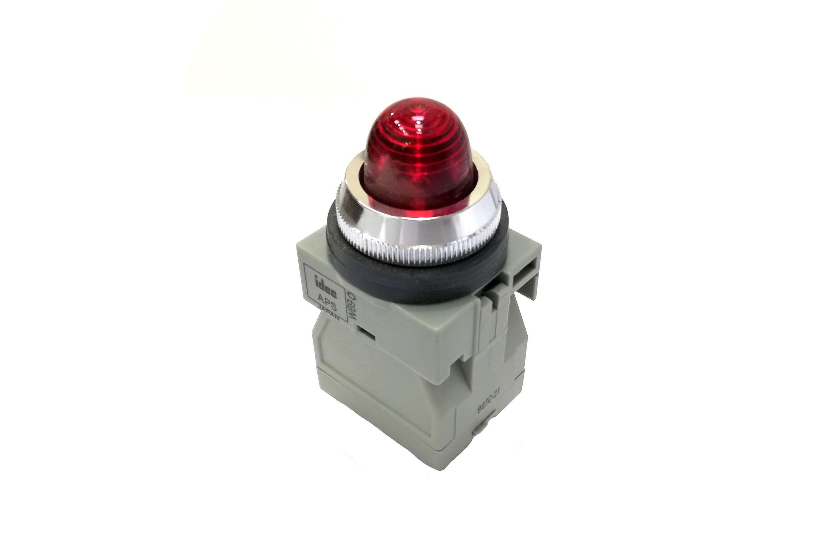 25mm TWS Series Pilot Indicator Light 200VAC/220VAC Red Color - APS126 ...