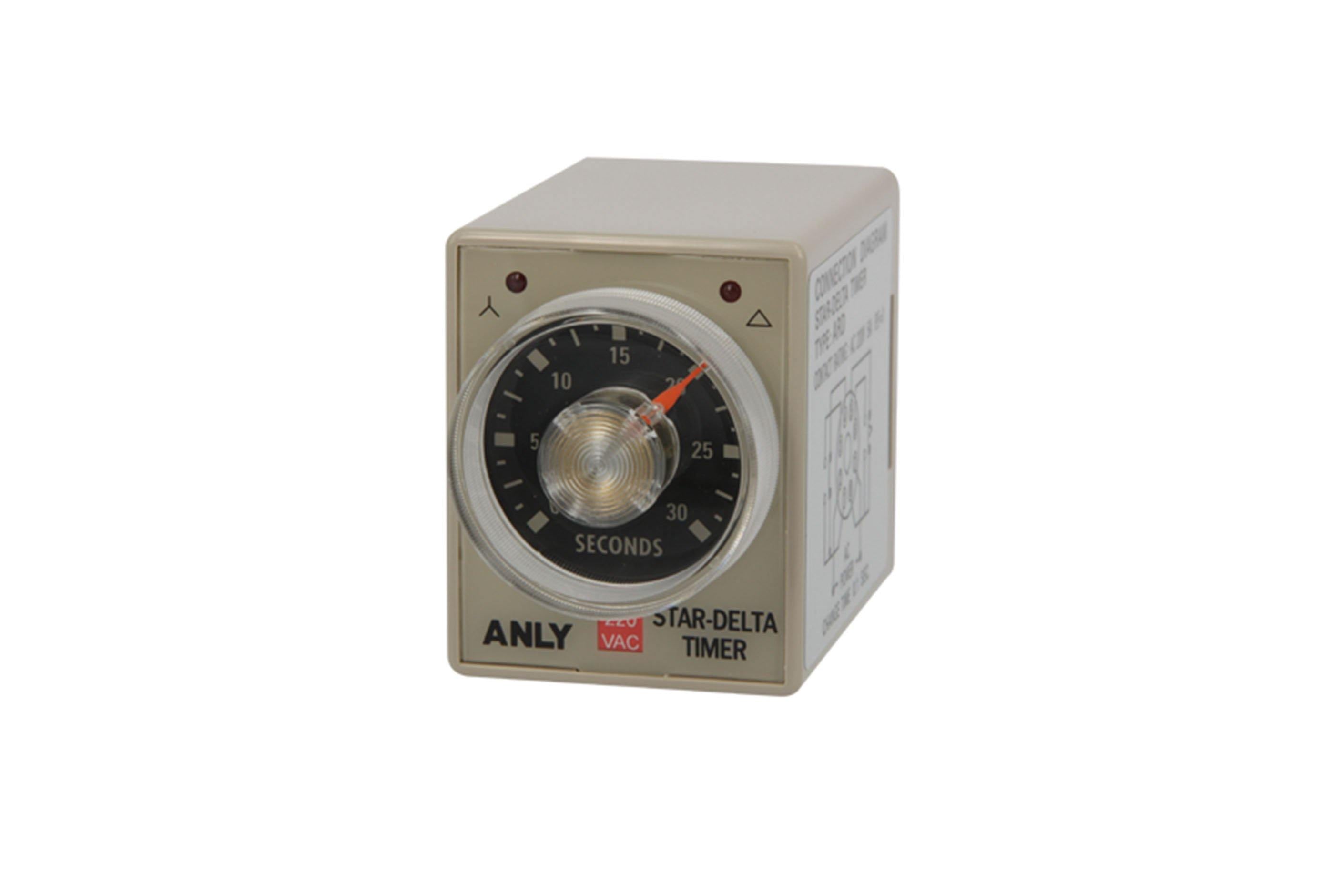 Star Delta Timer 8pin 220VAC 5A - ARD Anly Taiwan - Qahraba