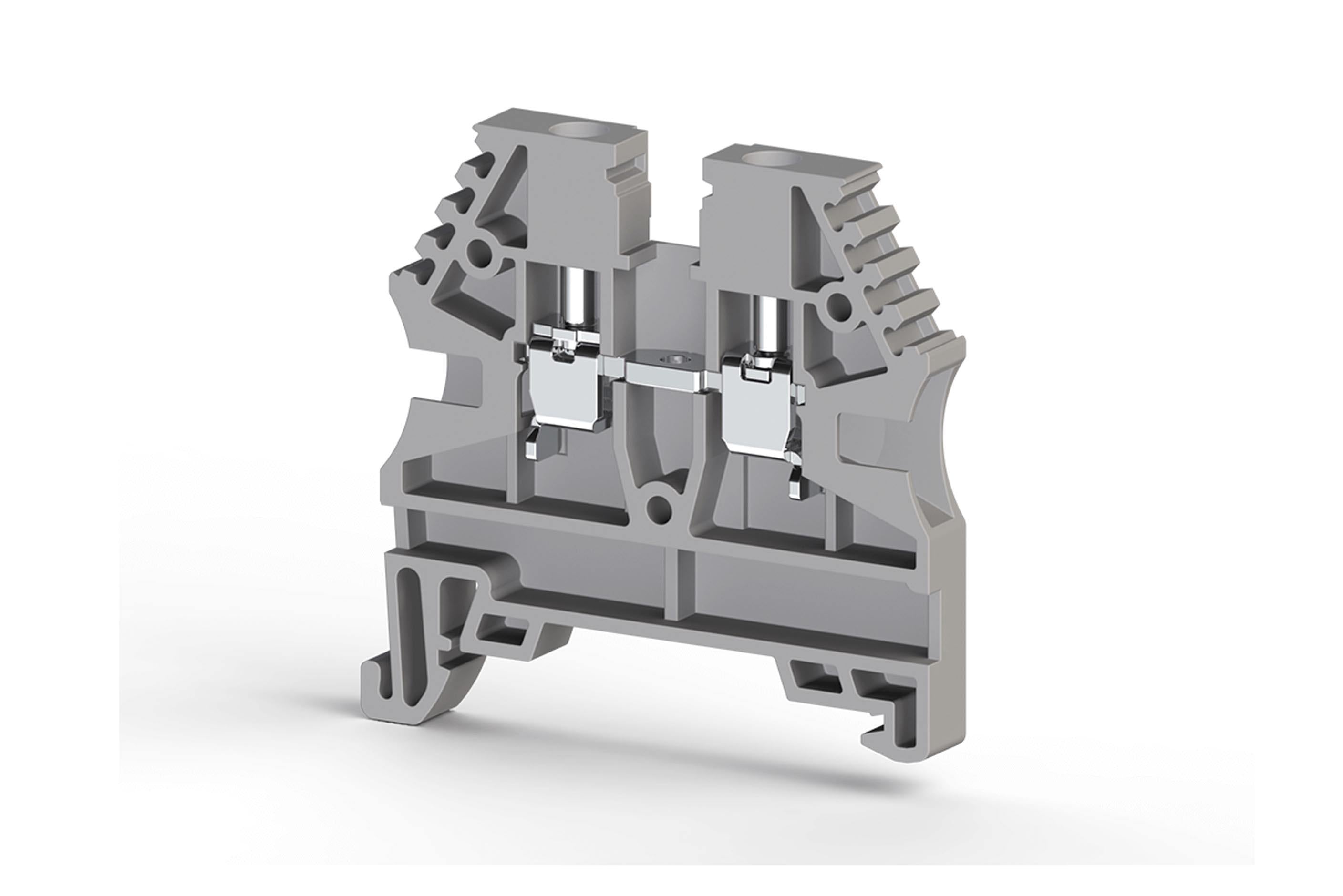 2.5mm Terminal Block Din Rail Mount AVK2.5 304120 Klemsan - Qahraba