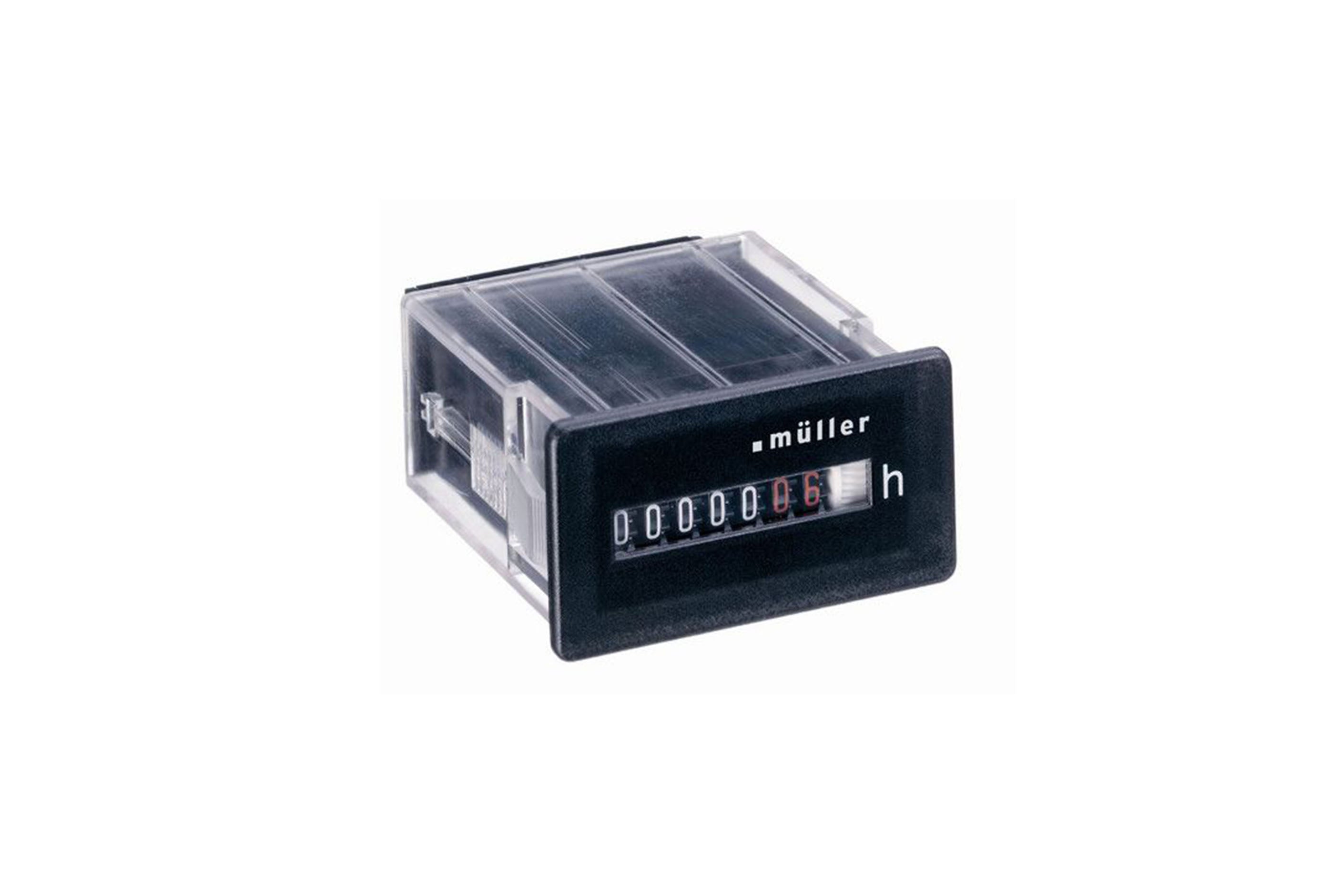 Hour Counter Analog Panel Mounted 24VAC 50x25mm BW30.18 Hugo Muller ...