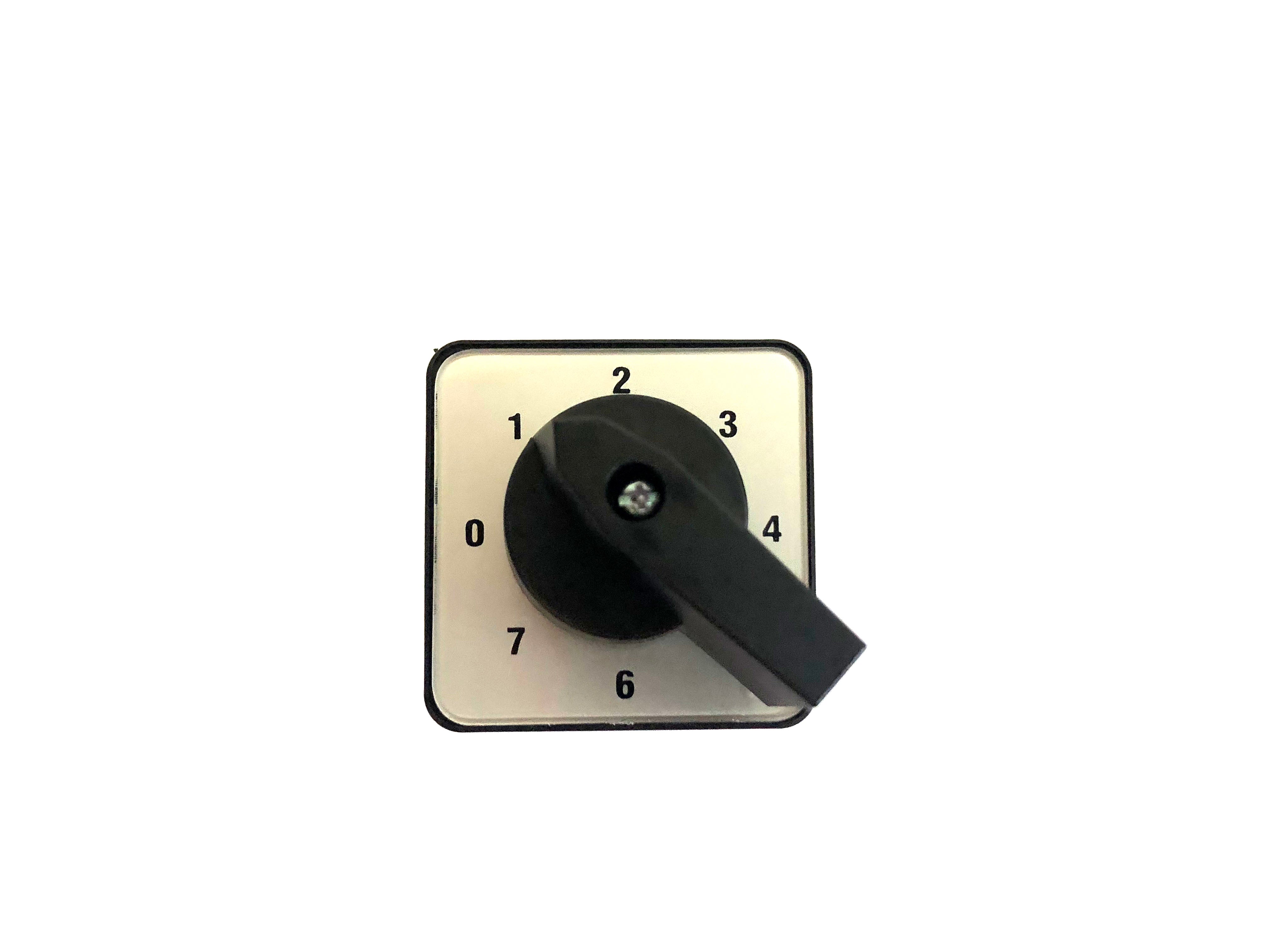 7 Position Rotary Switch with Off (0-1-2-3-4-5-6-7) 20A 1Pole C108 ...