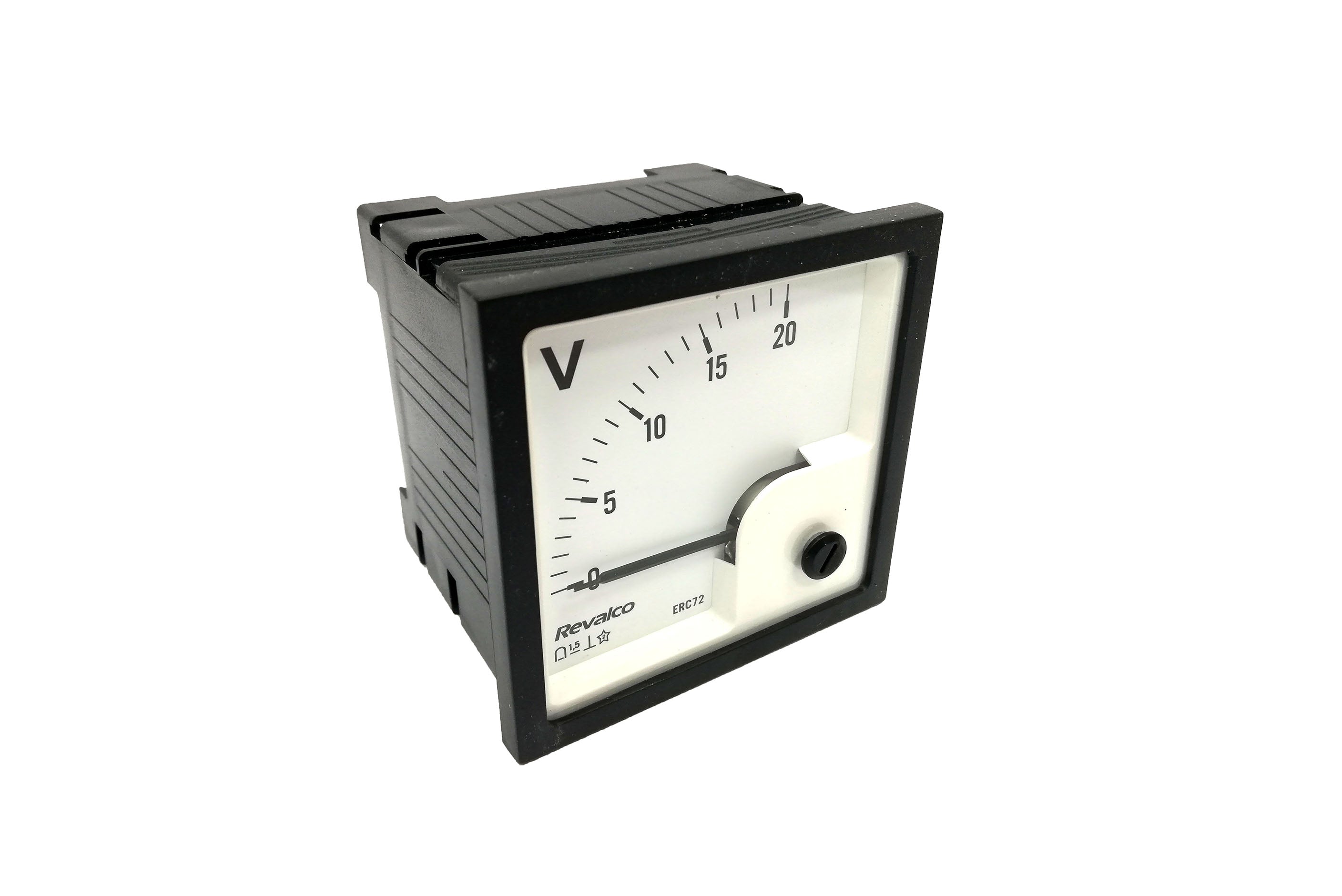 DC Analogue Panel Voltmeter 72x72 - Direct Type - ERC72VD Revalco Ital ...