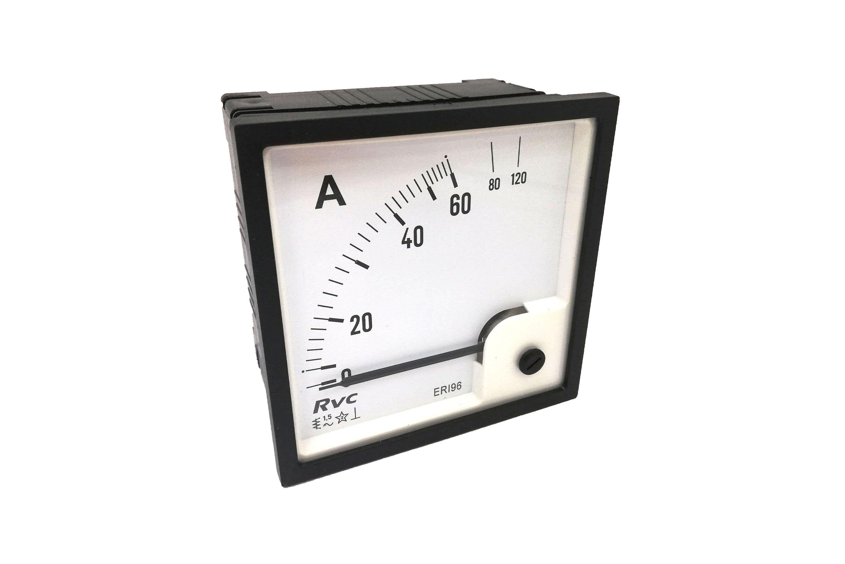 AC Analogue Panel Ammeter 96x96 - Direct Type - ERI96A2D Revalco Italy ...