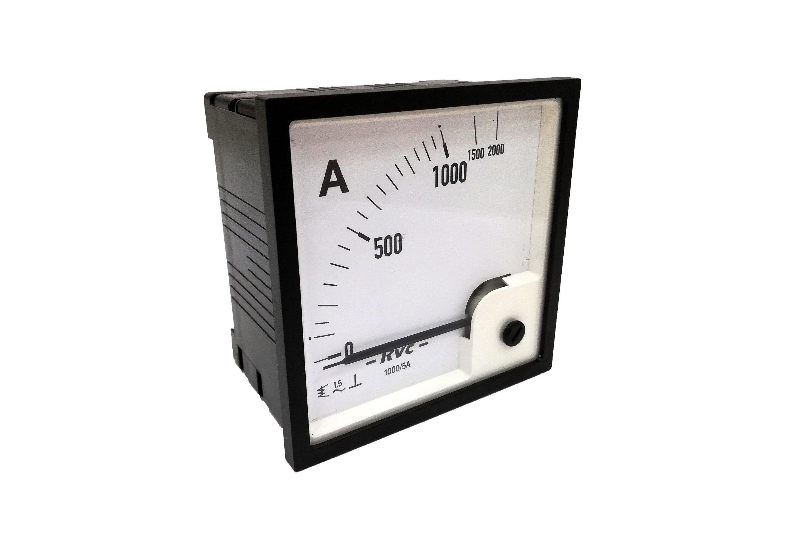 AC Analogue Panel Ammeter 96x96 - CT Type Secondary 5A - ERI96/ESI96 R ...