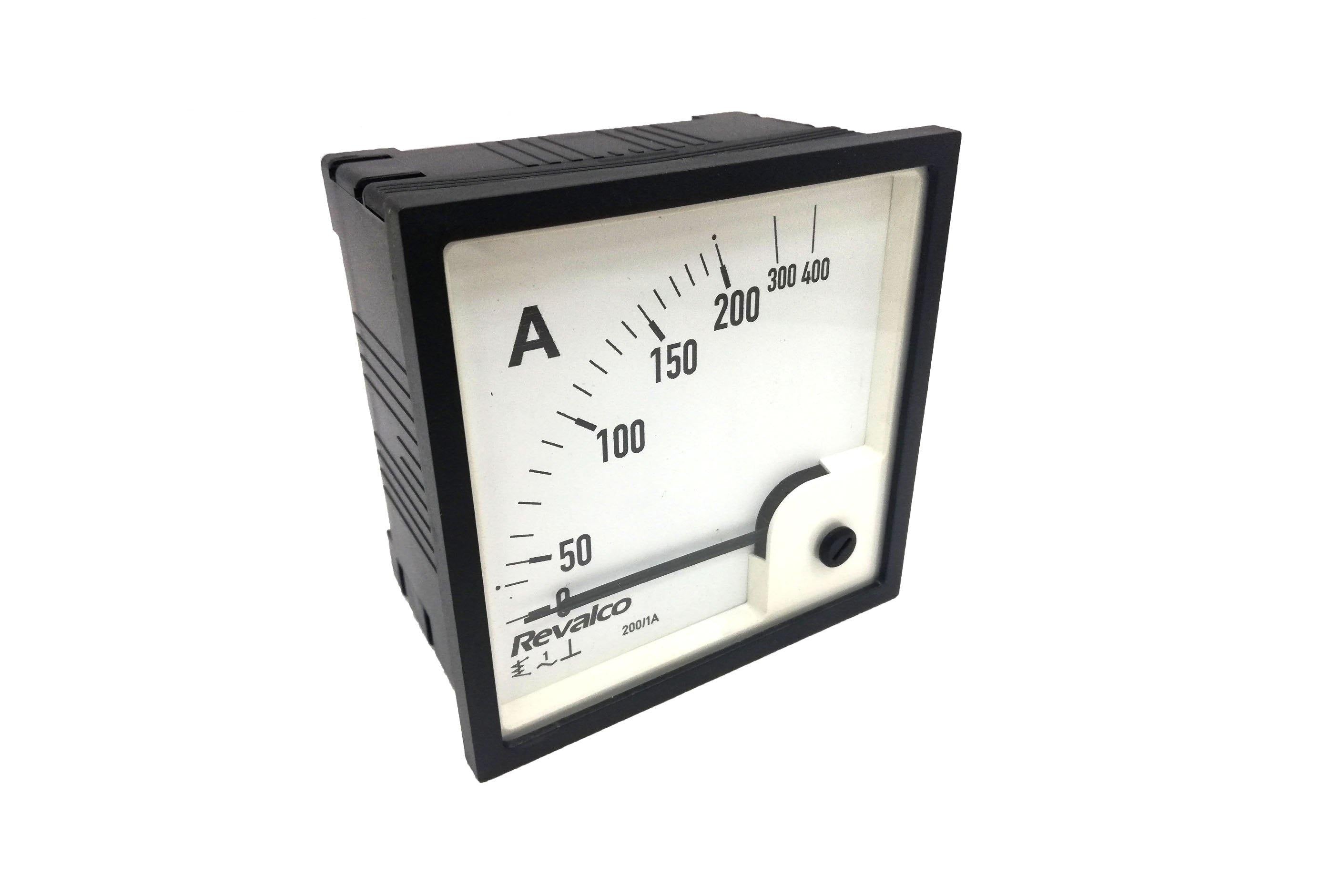 Analog AC Ammeter 96x96 CT Type Input: 1A ERI96 Revalco - Qahraba
