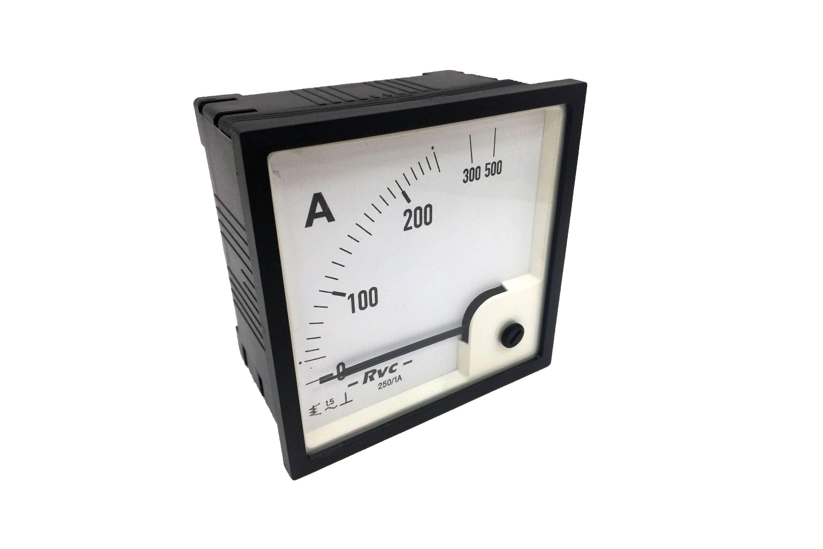 Analog AC Ammeter 96x96 CT Type Input: 1A ERI96 Revalco - Qahraba