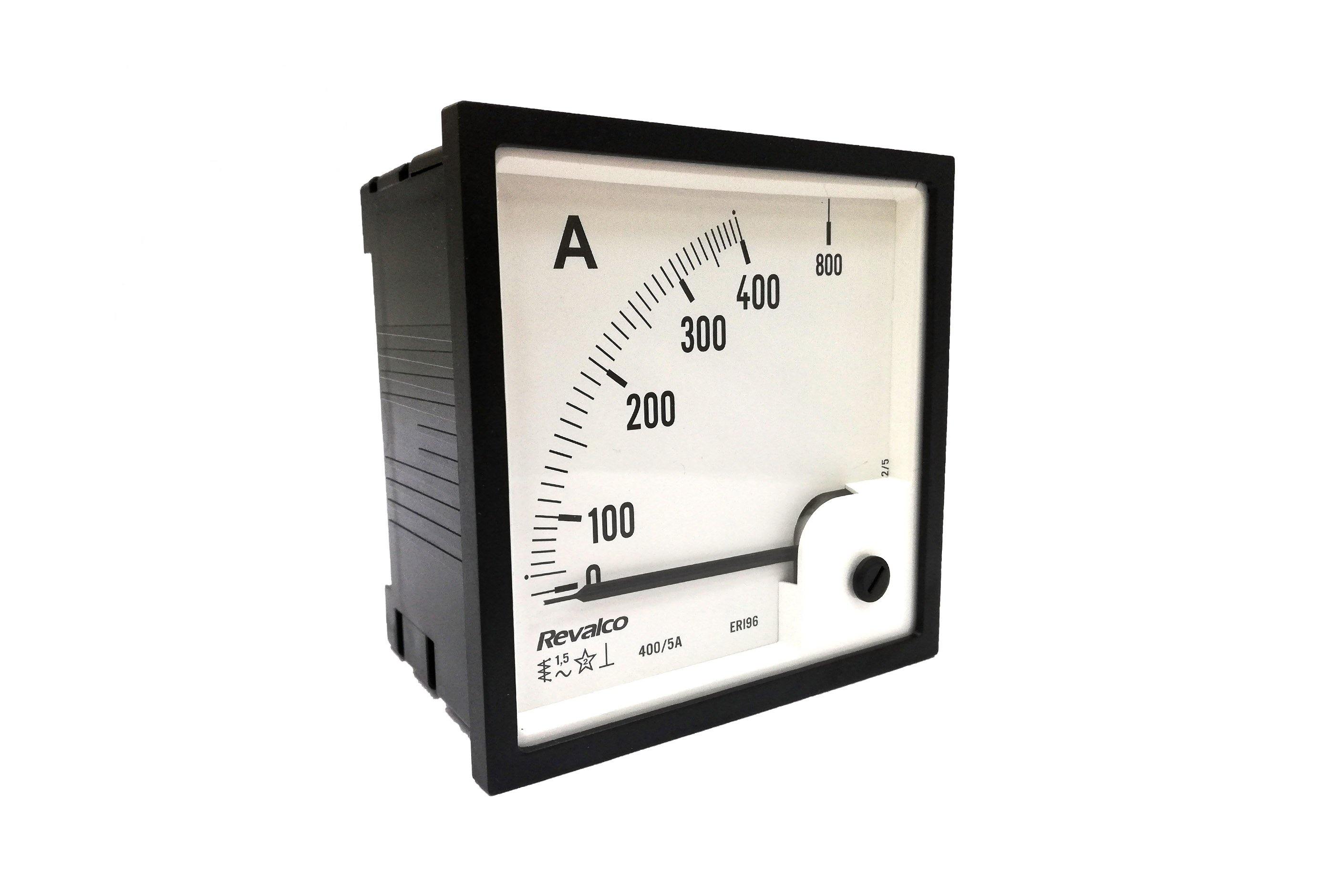 AC Analogue Panel Ammeter 96x96 - CT Type Secondary 5A - ERI96/ESI96 R ...
