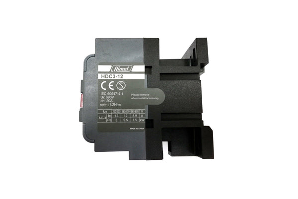 Contactor 12A 220V 3Pole - HDC31210M7 Himel - Qahraba