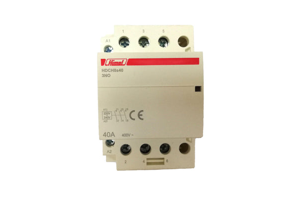 Modular Contactor 40A 3P 3NO - HDCH8s40330 Himel - Qahraba