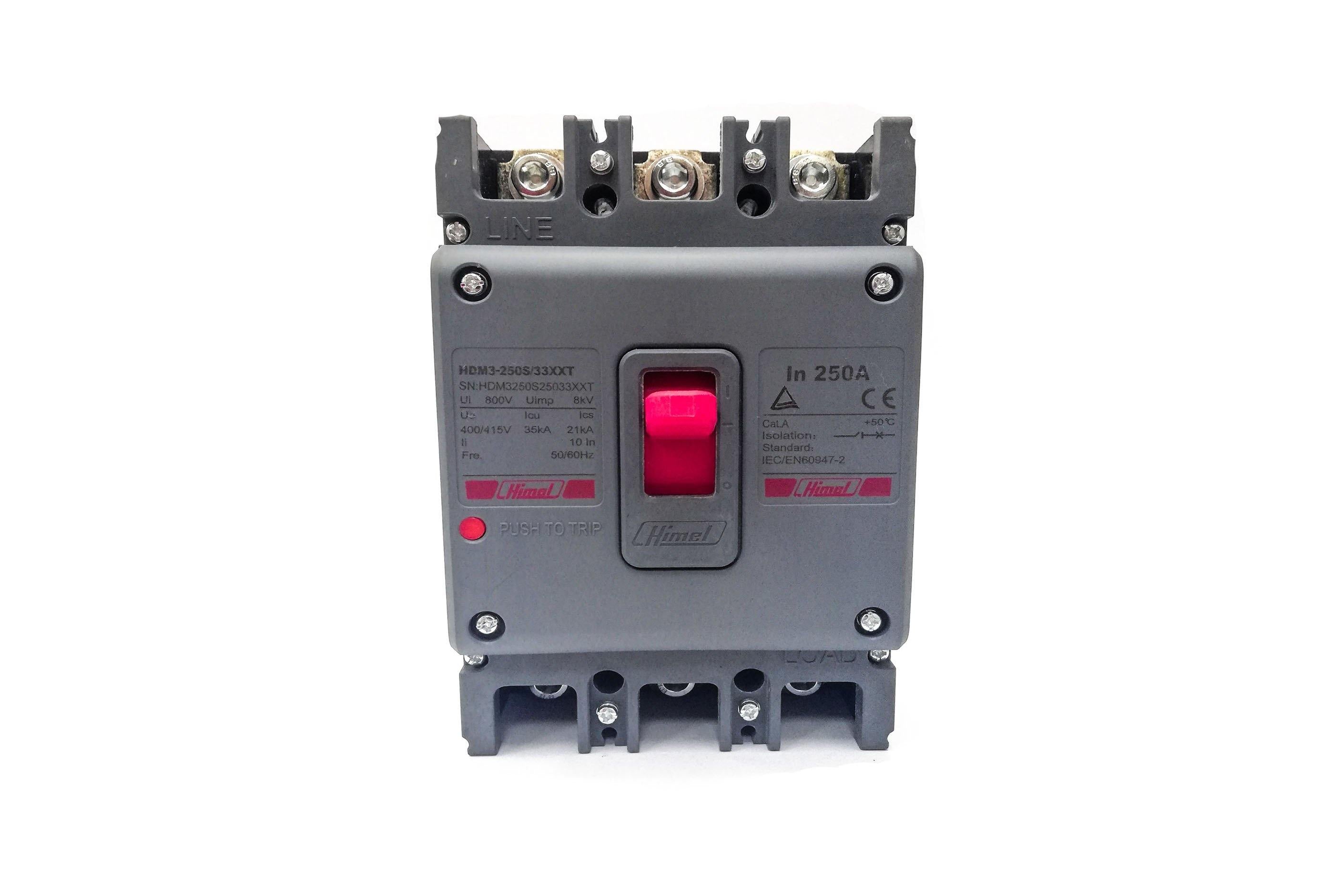 MCCB - Molded Case Circuit Breaker 250A 35kA 3Pole - HDM3250S25033XXT ...