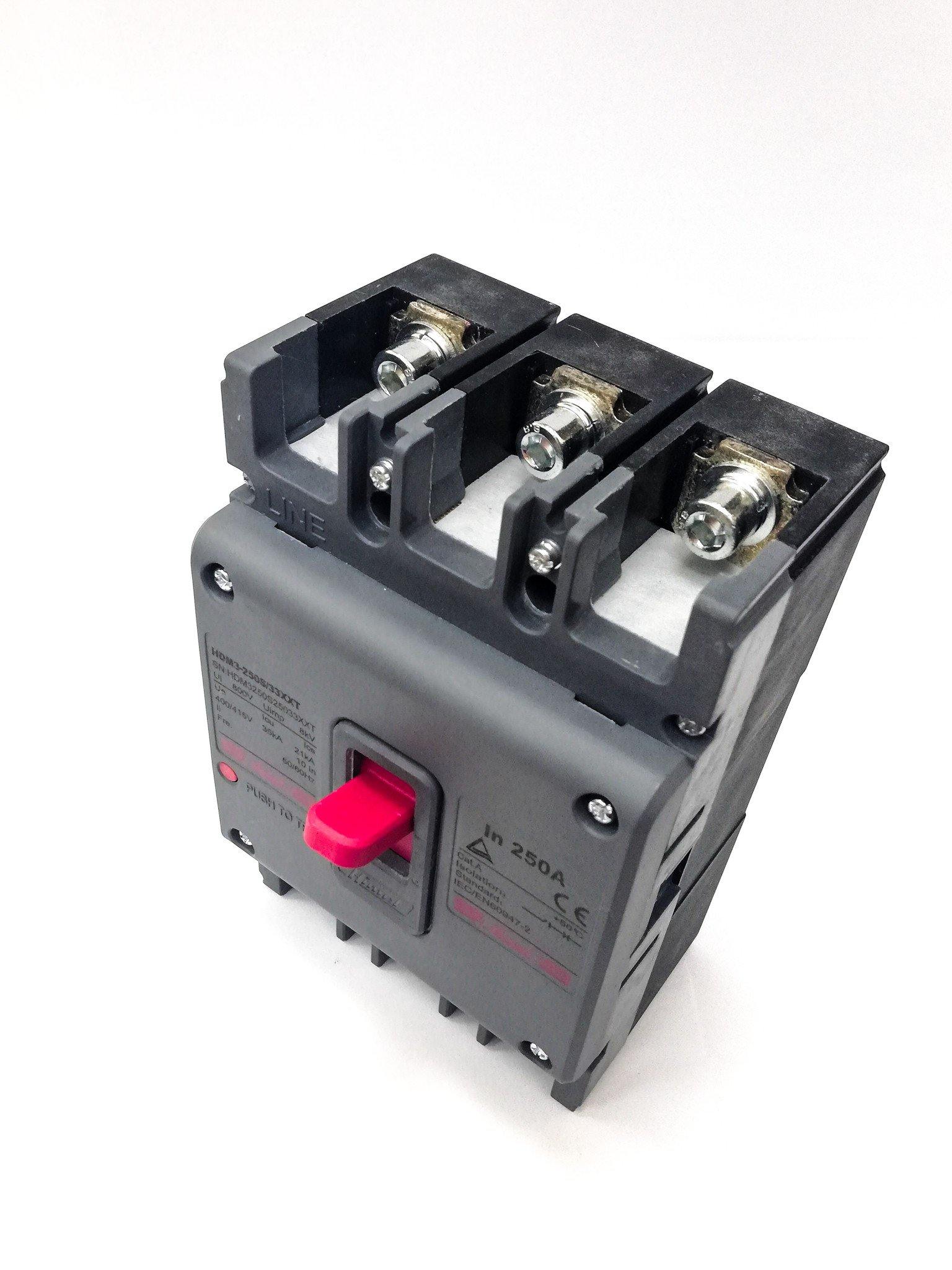 MCCB - Molded Case Circuit Breaker 250A 35kA 3Pole - HDM3250S25033XXT - Qahraba