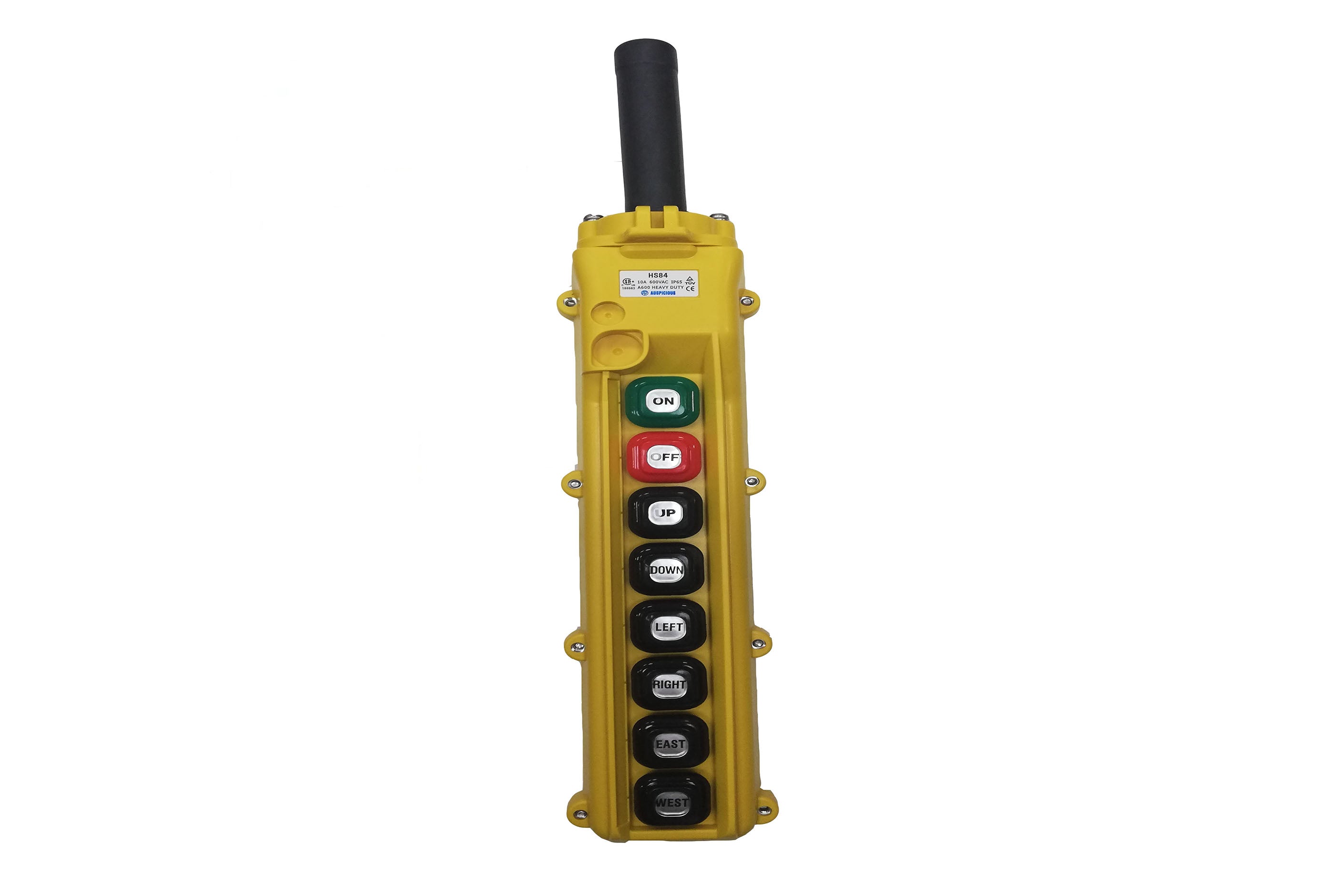 Pendant Crane Control 6 Buttons with On-Off Single Speed HS84 Auspicio ...