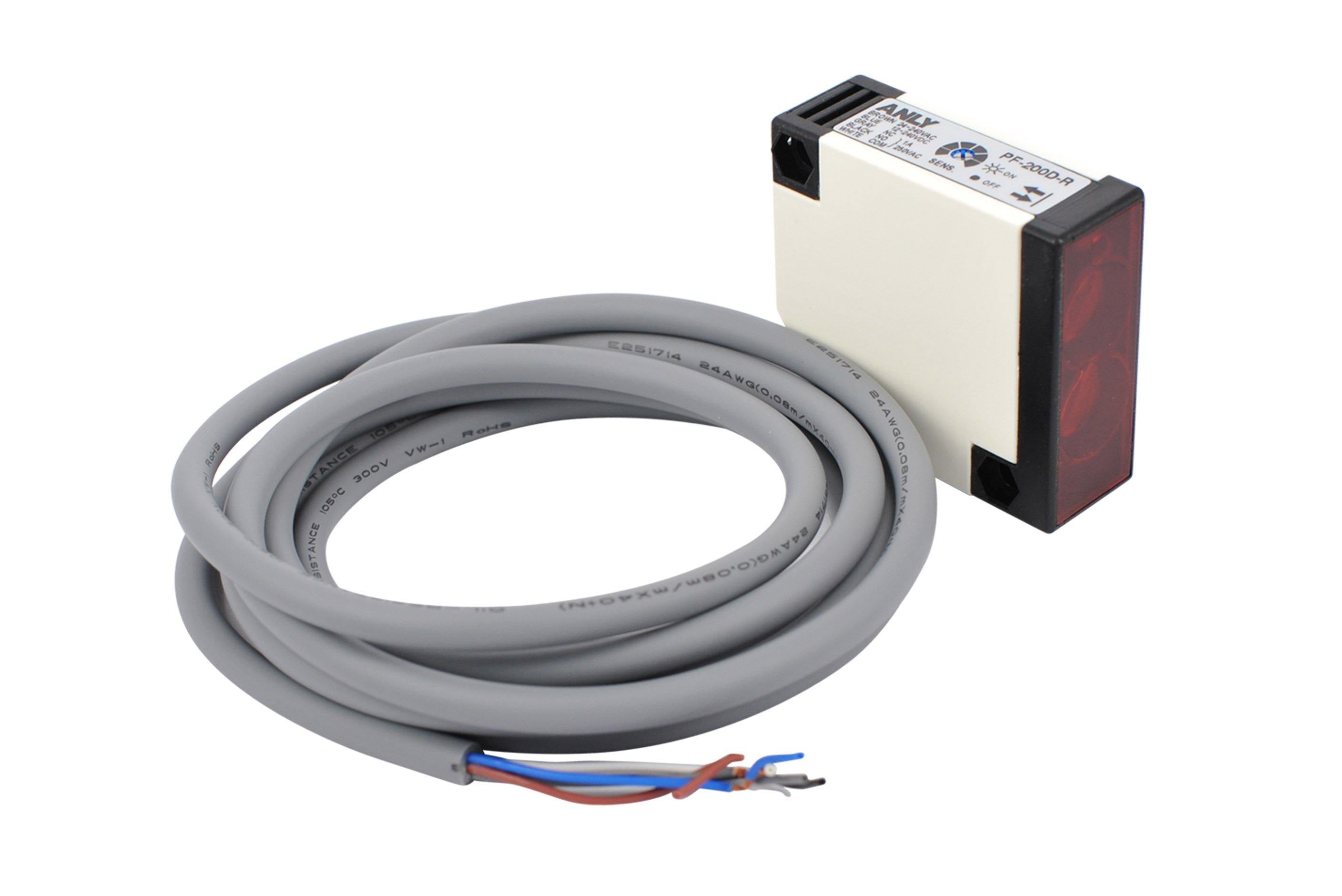 Photo Sensor Diffuse Reflective AC/DC 24-240V PF-200D-R Anly Electroni ...