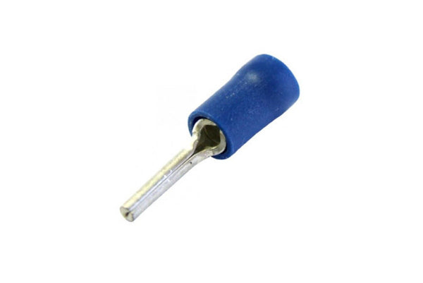 Blue Insulated Cable Lugs Pin Type 2.5mm (Pack of 50) - PTV2 - Qahraba