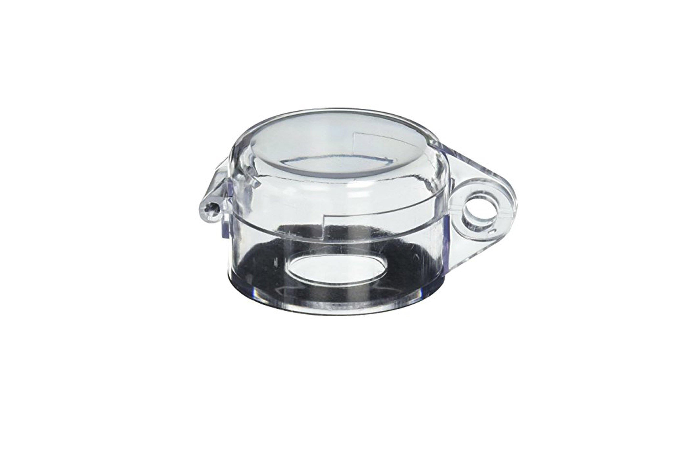 30mm Push Button Cover Padlockable Transparent Plastic RCB30 - Qahraba
